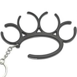 Open Knuckle Key-Chain ~ Black - Defense Warehouse