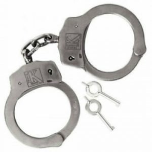 2 LOCKS (DOUBLE / SINGLE) 2 KEYS - HANDCUFFS - BLACK - Defense Warehouse