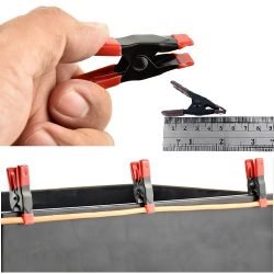 2" Metal Clamps - 12 Piece Set - Black / Red - Defense Warehouse